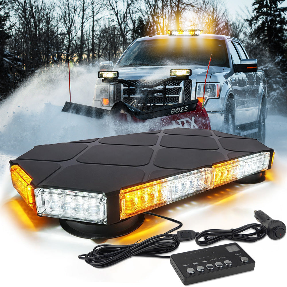 56 LED Rooftop Strobe Light Bar with Controller Magnetic Base – FOXCID